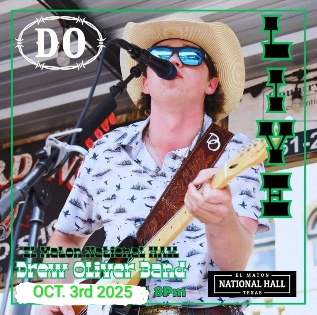 Drew Oliver Band Live At The Hall – Friday, October 3rd – 8pm to ...